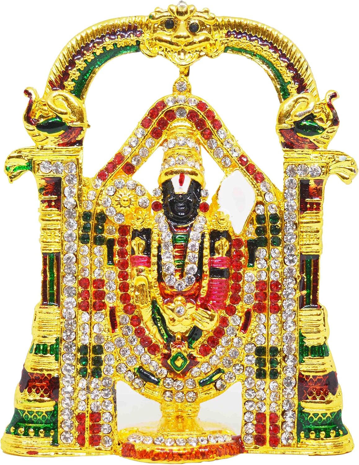 Buy Saubhagya Global Vamdeva Lord Tirupati Balaji Brass 24 K Gold ...