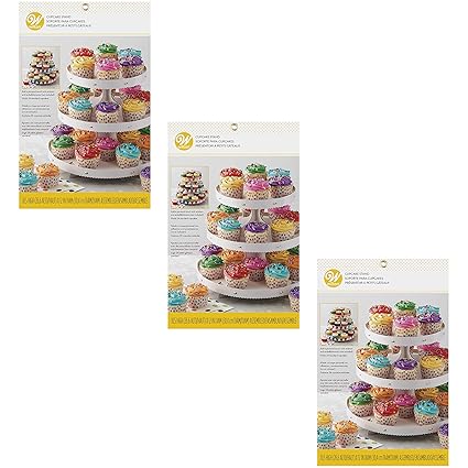 Amazon.com | Wilton 3-Tier Cupcake Stand - Customizable, Set of 3: Cake ...