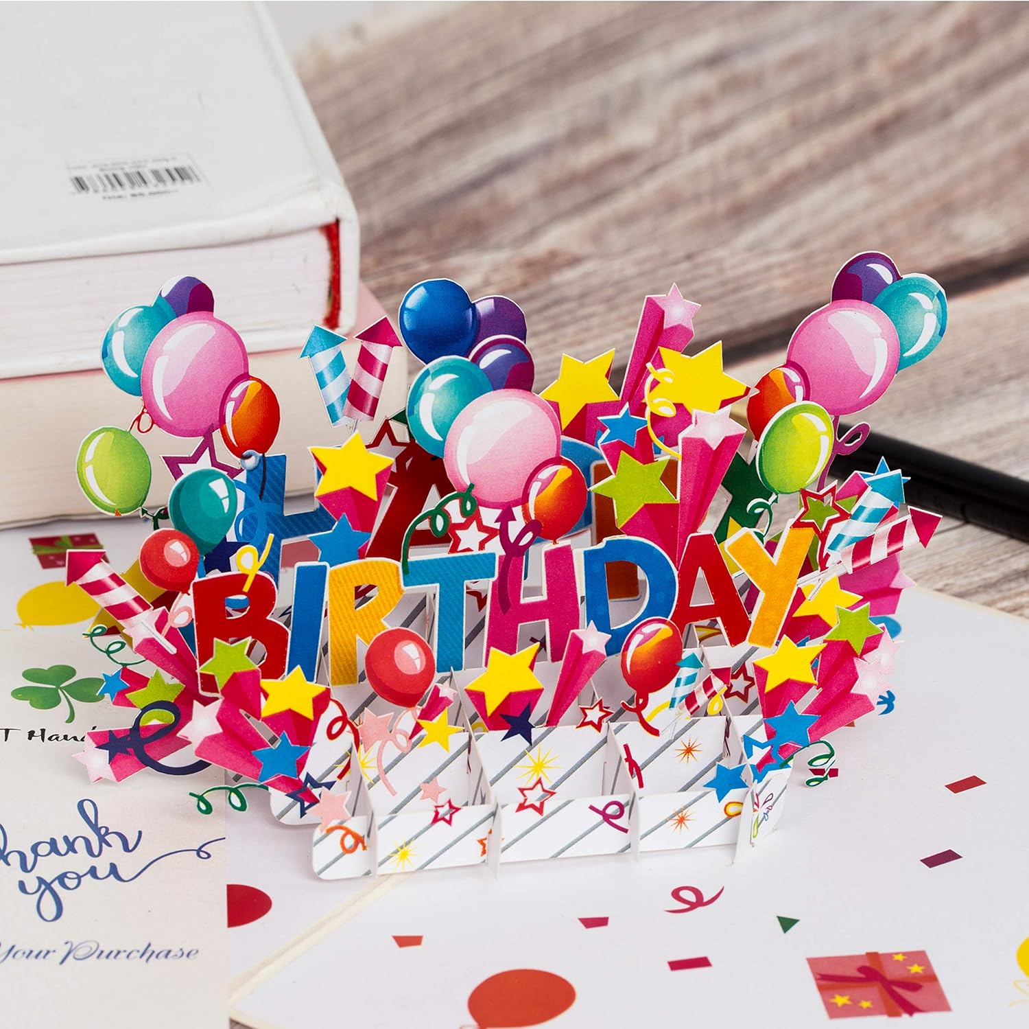 Happy Birthday Pop Up Card Greeting Card 3D Cards Birthday Card