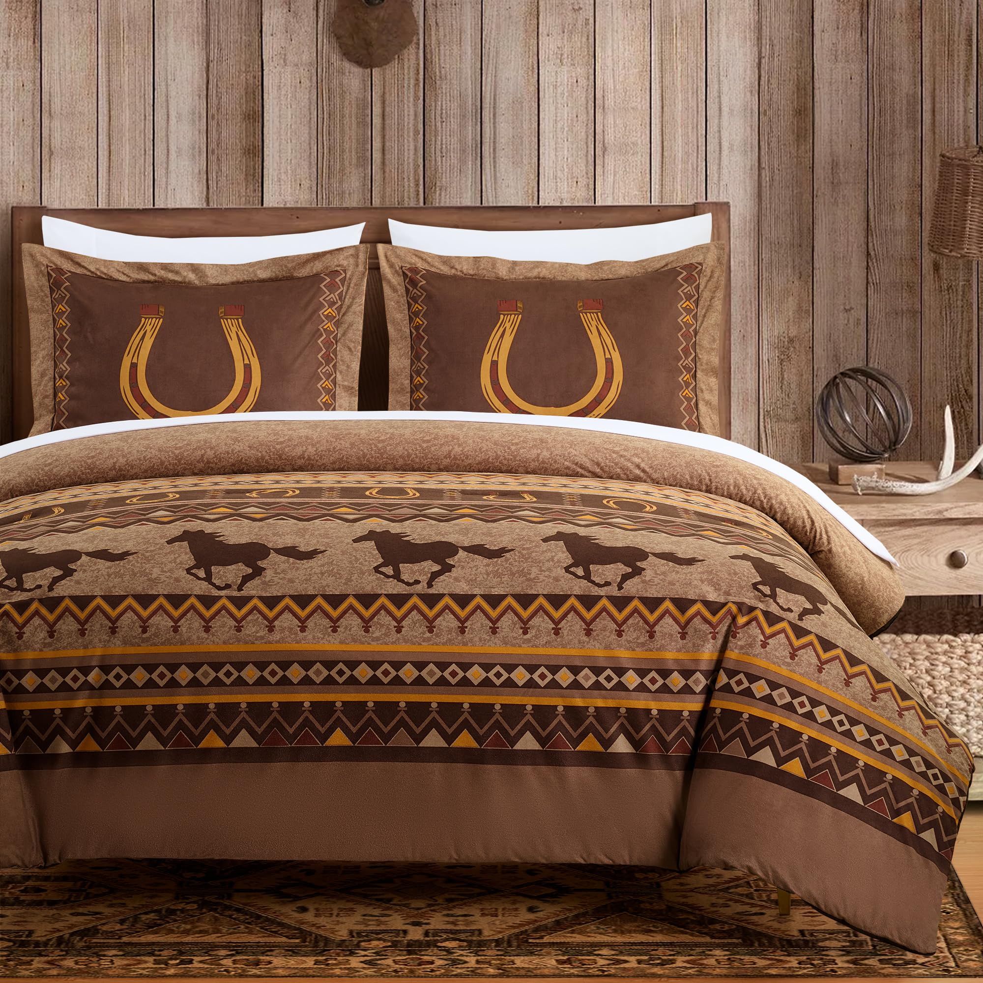 Chezmoi Collection Maverick 7-Piece Queen Microsuede Bed in a Bag ...