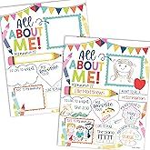 Amazon.com: JarThenaAMCS 40Pcs Boho Read All About Me Poster Elementary ...