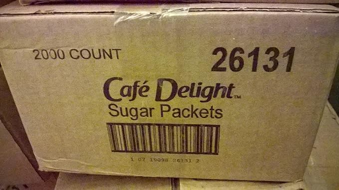 Amazon.com : Cafe Delight Sugar Packets, 2000 Count (Unit Size: 2.50 gr ...