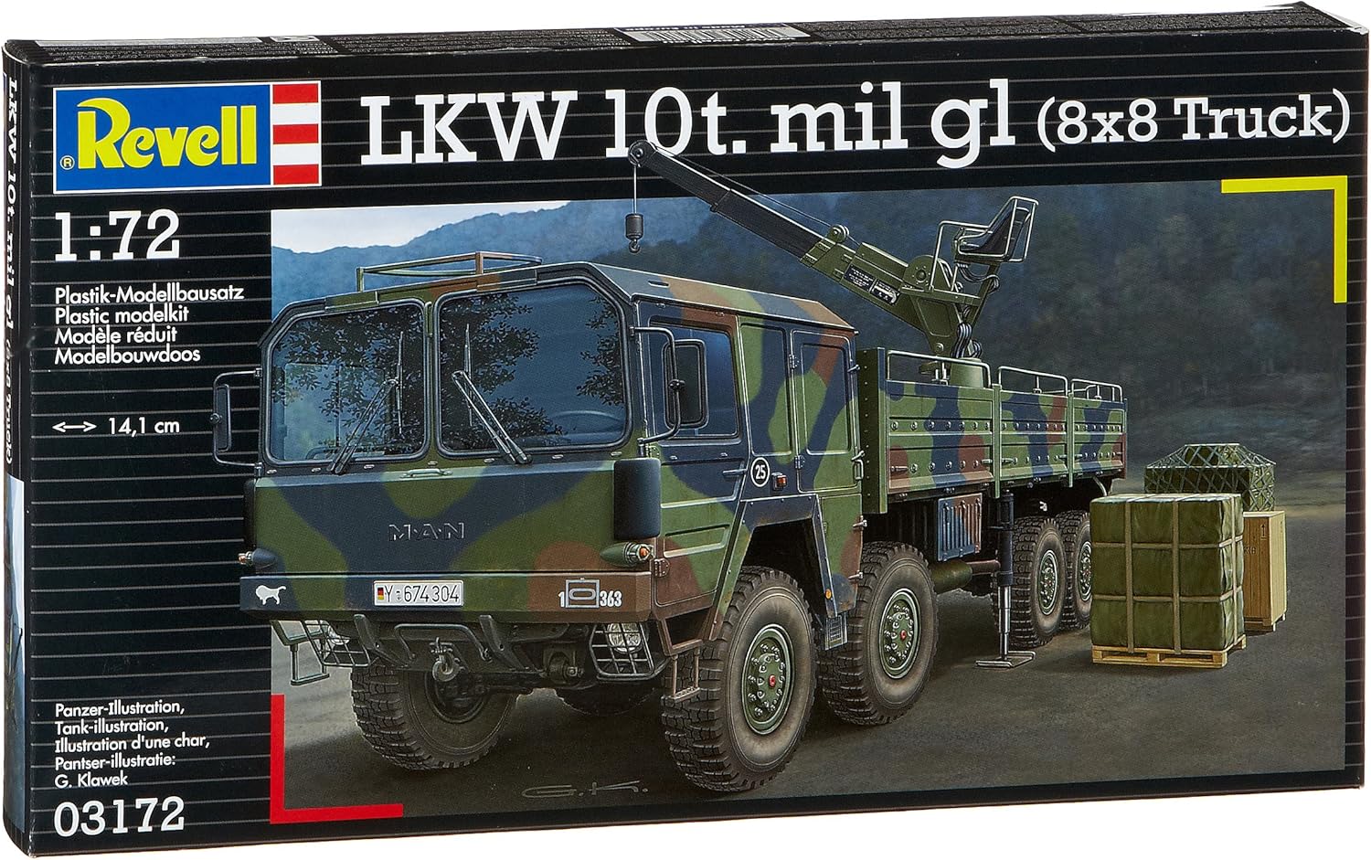 Revell 1/72 MAN 10t. mil gl 8x8 Truck # 03172: Amazon.co.uk: Toys & Games