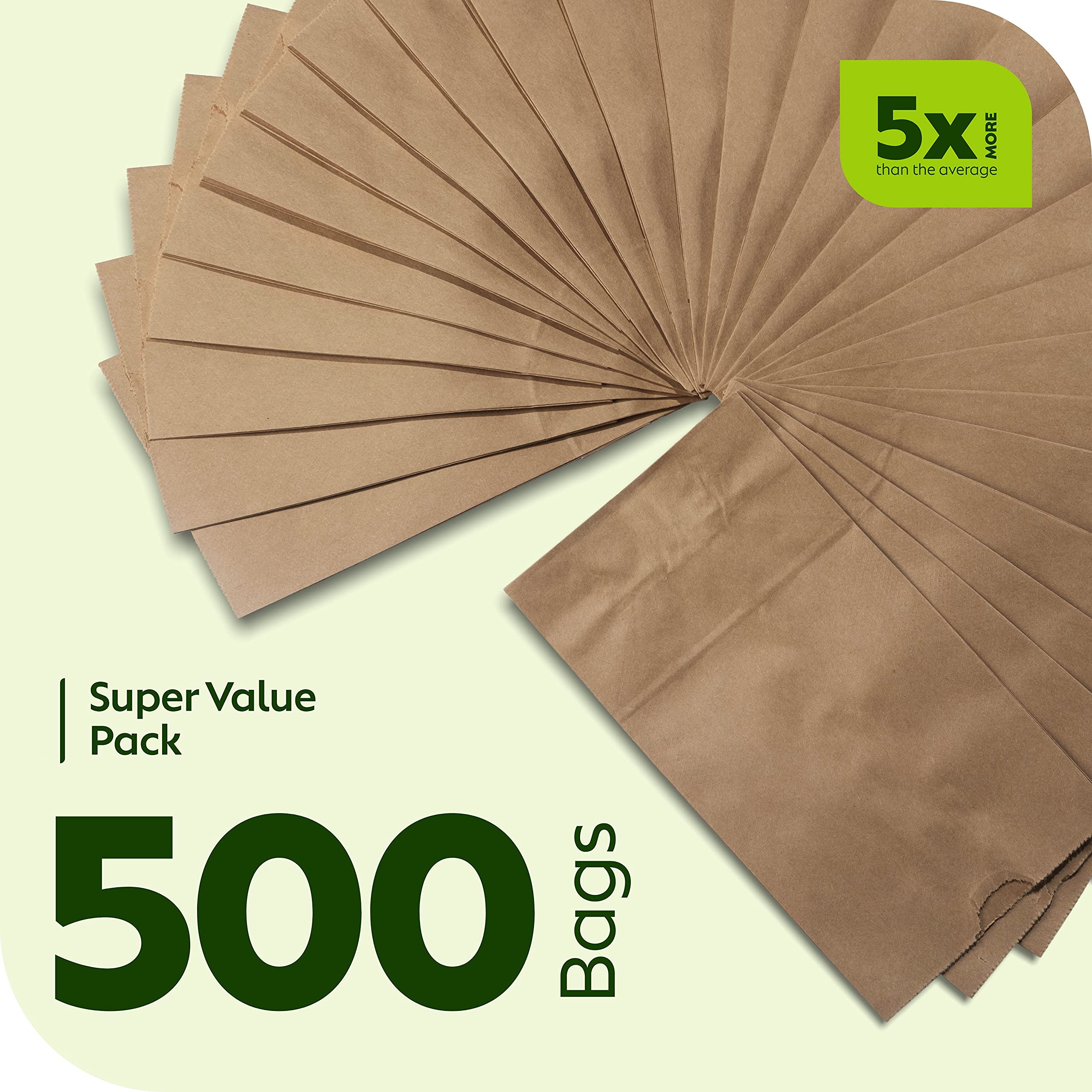 Mua Kraft Paper Bags 3 Lb - Durable Brown Paper Bags for Snack, Lunch ...