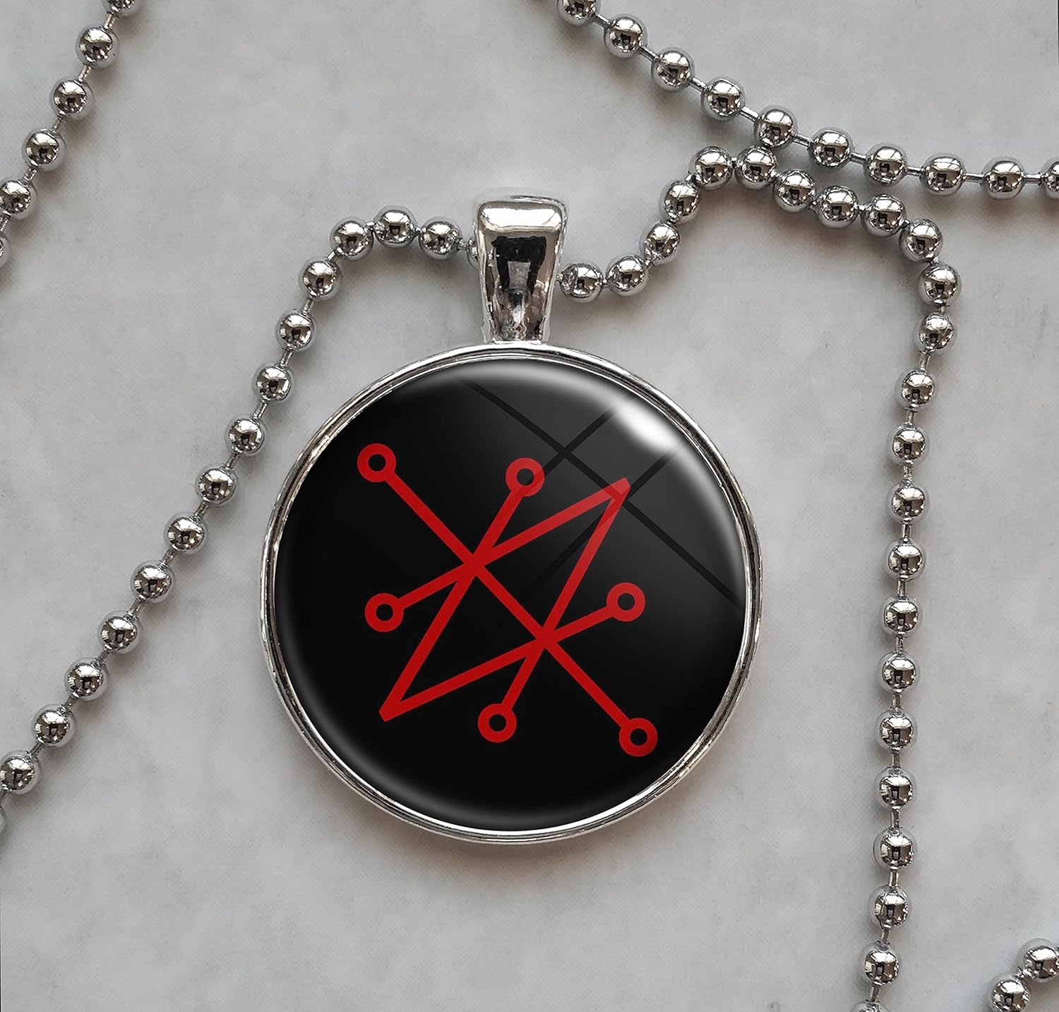 Amazon.com: Sigil of Saturn Azazel Pendant Necklace: Handmade