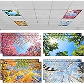 8 Pack Fluorescent Light Covers with 80 Magnets Decorative for ...