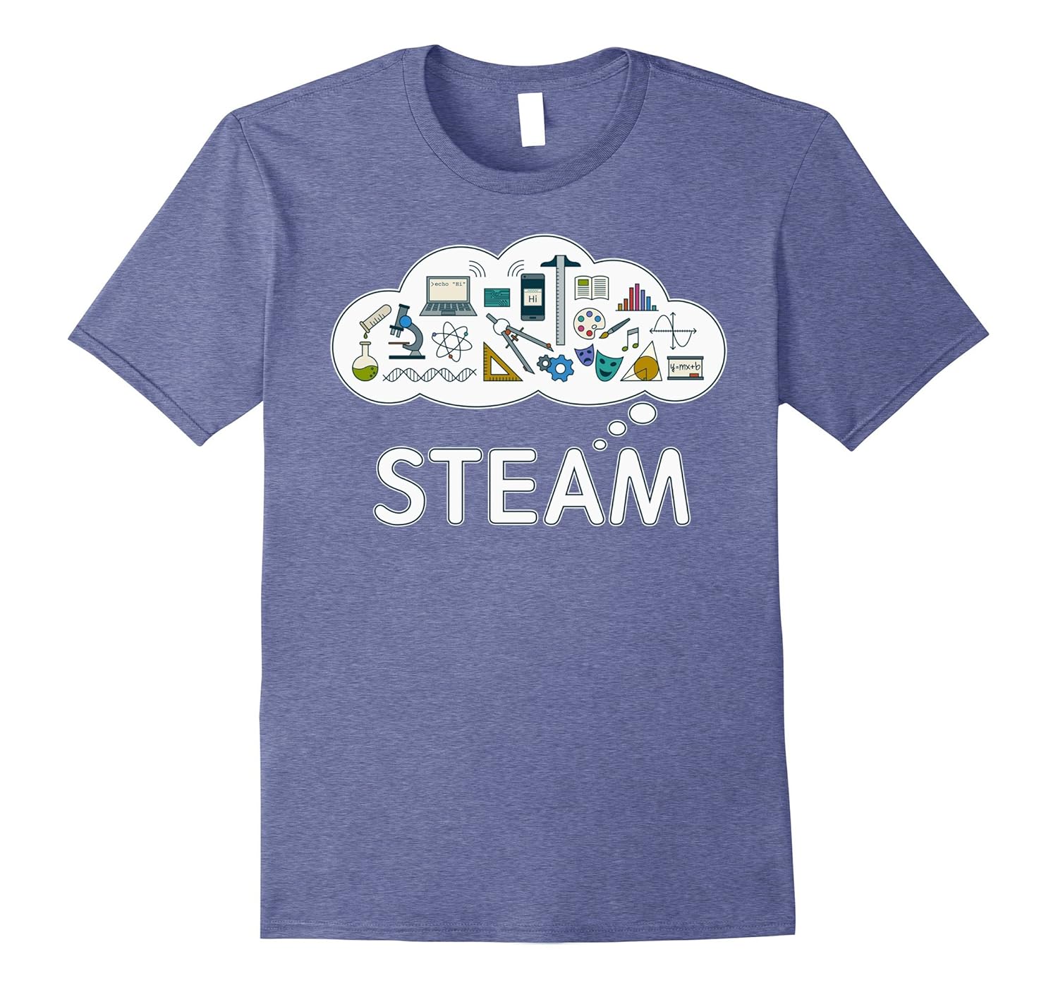 STEAM Thought Cloud Science Engineering Art STEM T-Shirts-TH – TEEHELEN