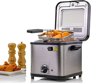 Amazon.com: Ovente Deep Fryer 1.5 Liter Capacity with Removable Basket ...