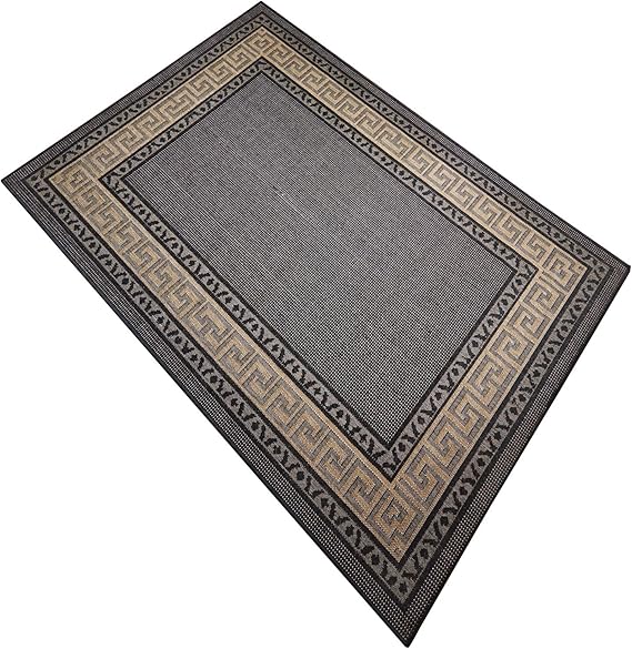Rugs Direct Rug, Polypropylene, Black, 80 x 150 cm: Amazon.co.uk ...