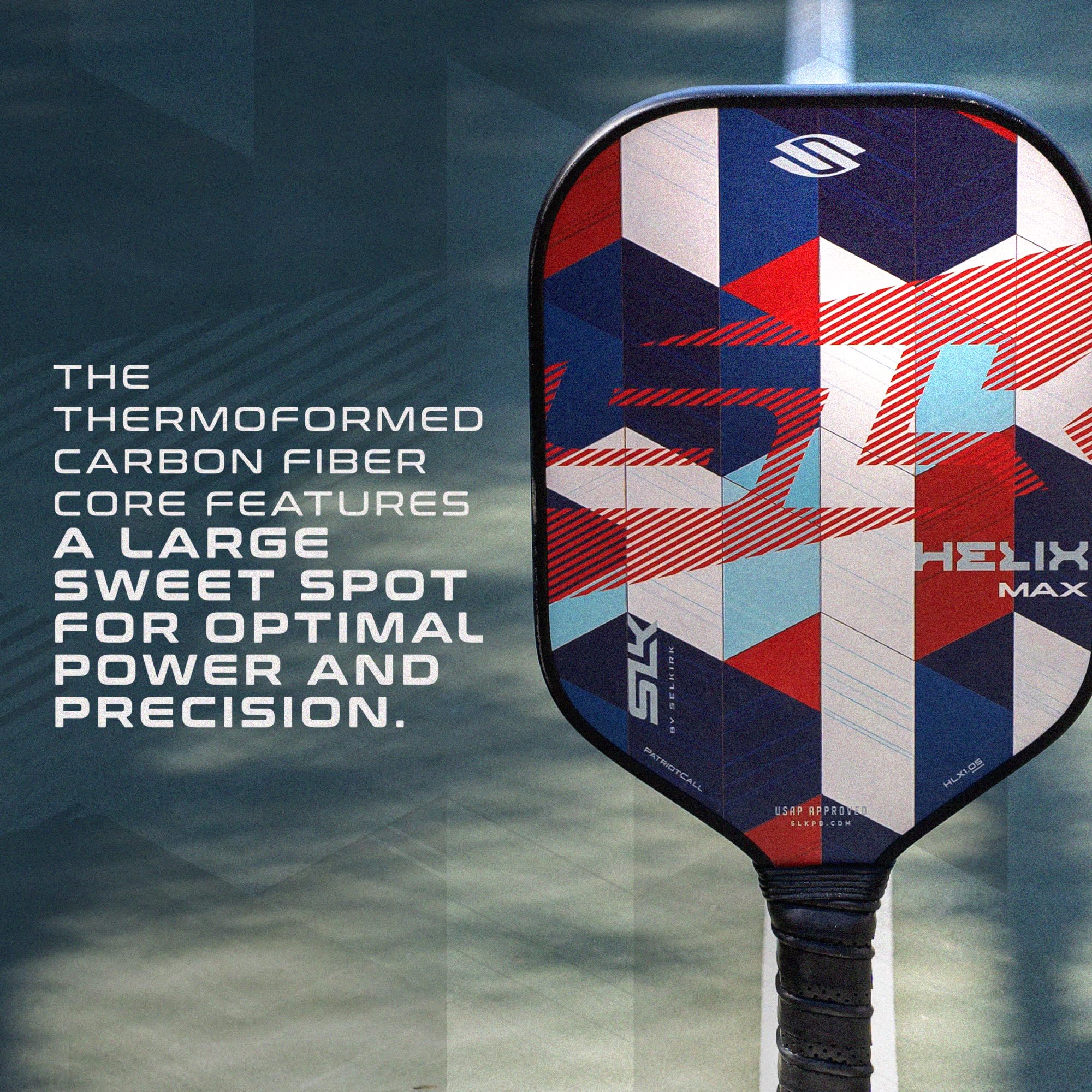 Mua SLK Helix Pro Pickleball Paddle | Carbon Fiber & Fiberglass Hybrid ...