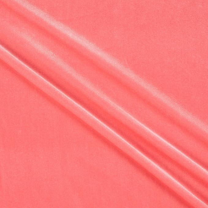 Amazon.com: Stretch Velvet Coral Fabric by the Yard
