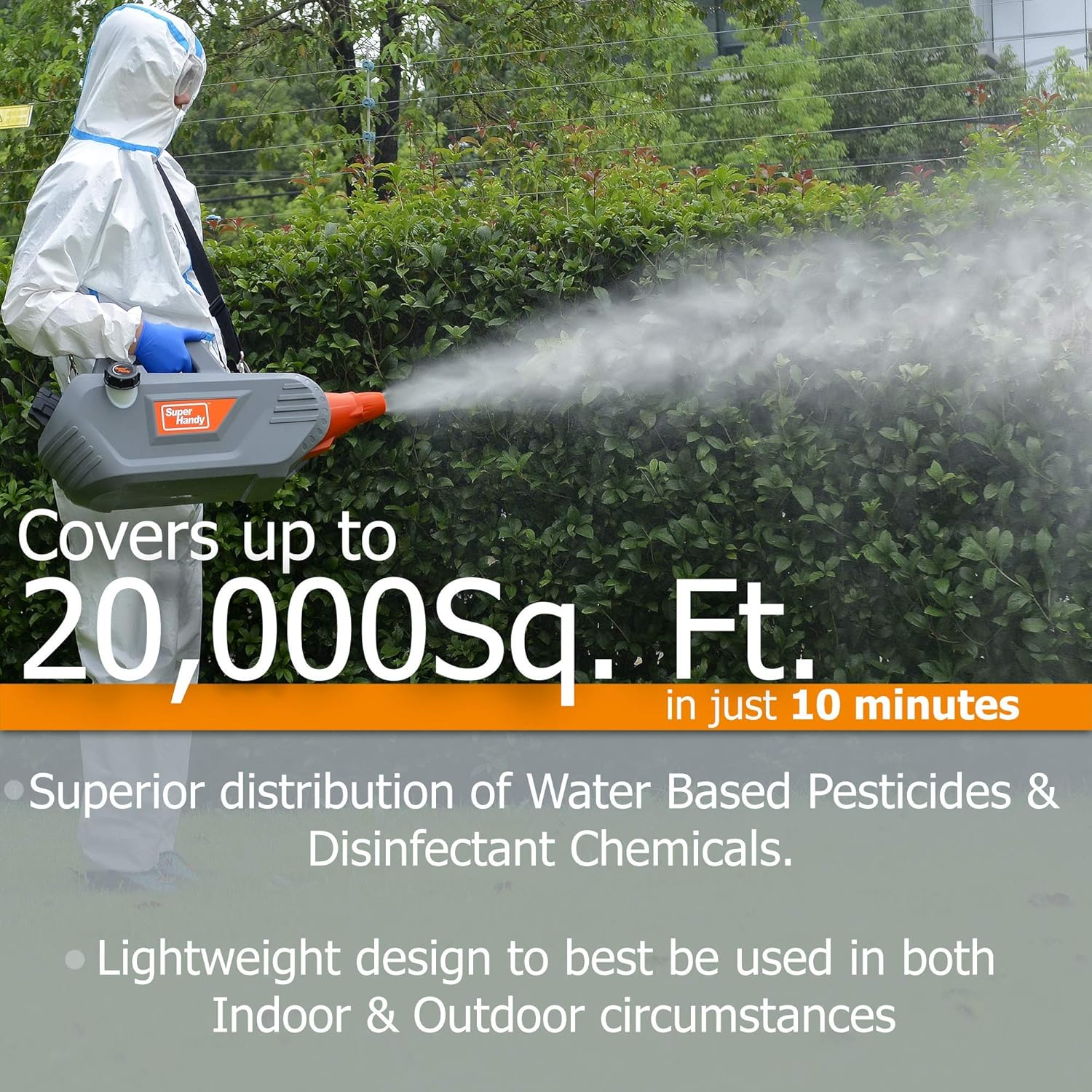 SuperHandy Fogger Machine Disinfectant Electric Handheld Sprayer 230V ...