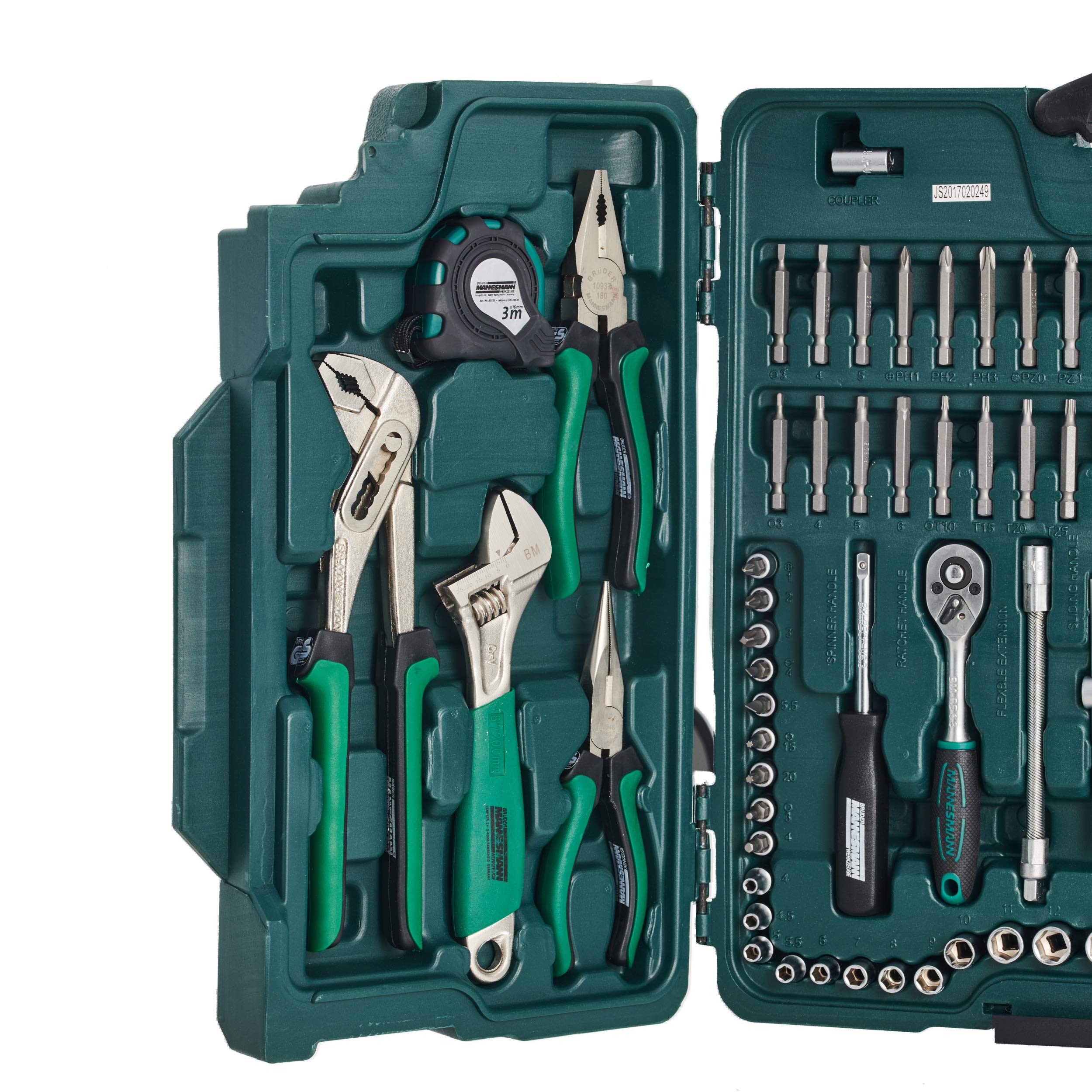 Mannesmann Universal Tool Set (89 Pieces) by Brder Mannesmann ...