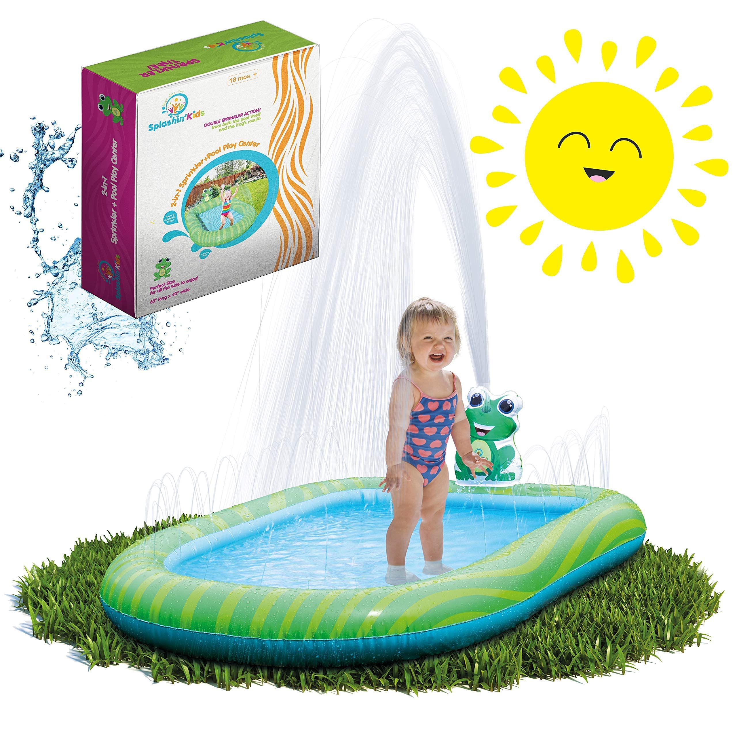 Mua Splashin'kids 3 in 1 Inflatable Sprinkler Pool Kiddie Pool Kids ...