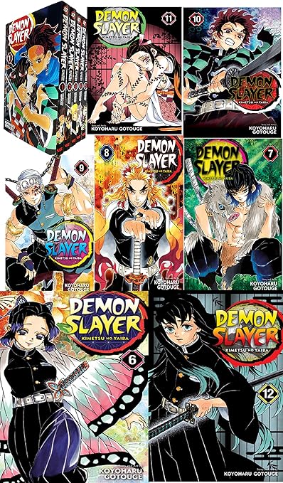 Demon Slayer Kimetsu no Yaiba Vol-1-12 Libros Colección Set: Gotouge ...