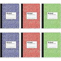 Amazon.com : Oxford Composition Notebook 6 Pack, College Ruled Paper, 9 ...