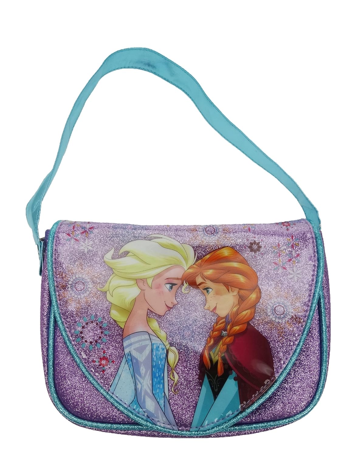 Disney Frozen Glitter Handbag Messenger Bag, 16 cm, Pale Blue: Amazon ...
