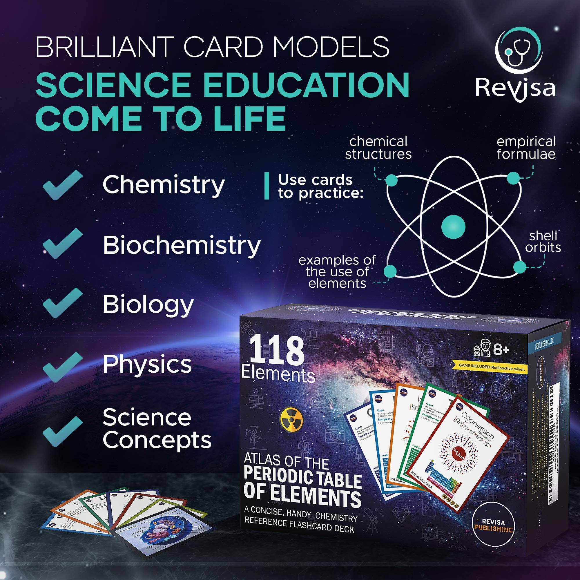 Mua Periodic Table of Elements Laminated Flashcard Science kit| Quick ...