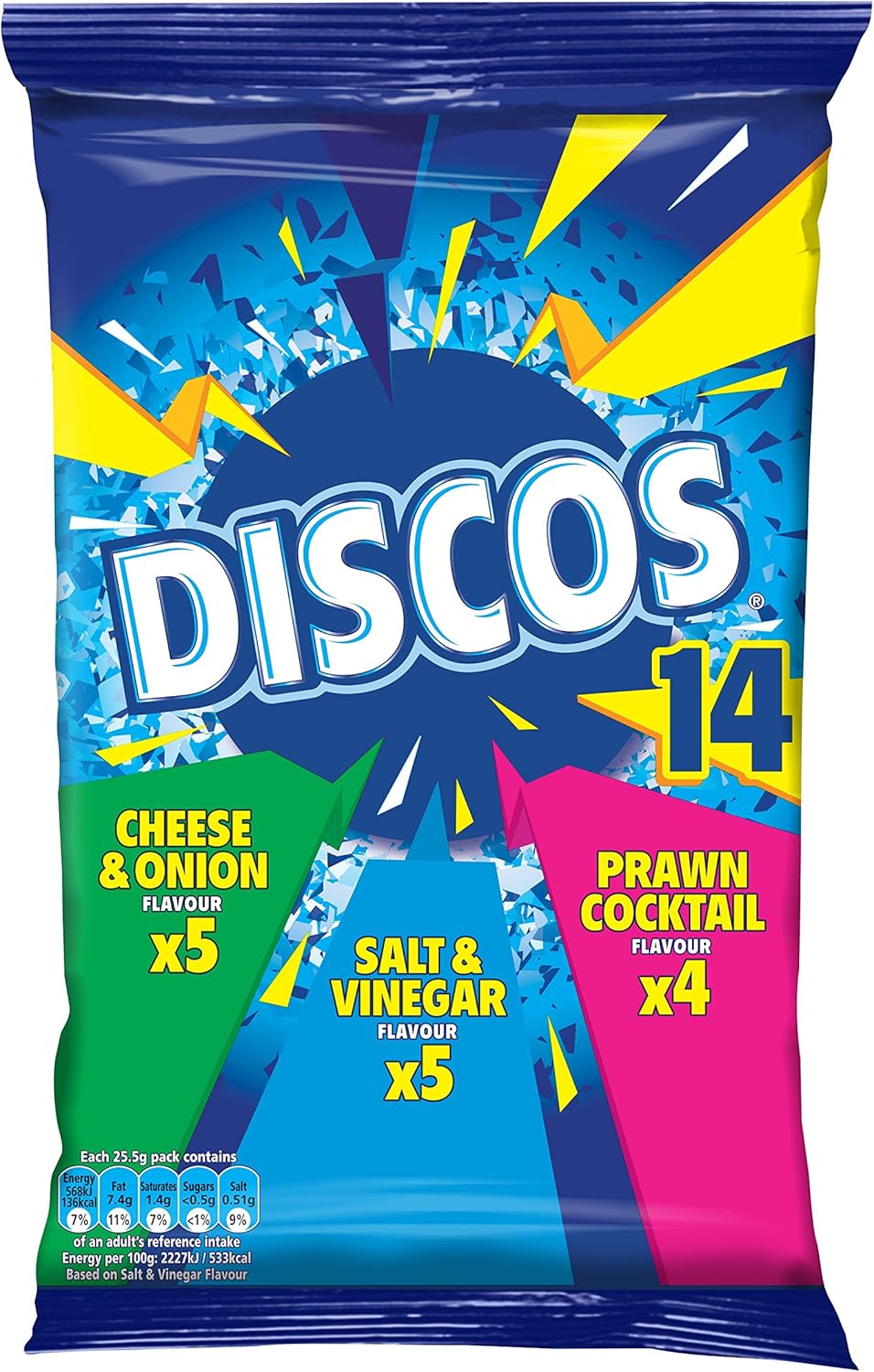 Discos Assorted Potato Crisps, 25.5 g, Pack of 12: Amazon.co.uk: Grocery