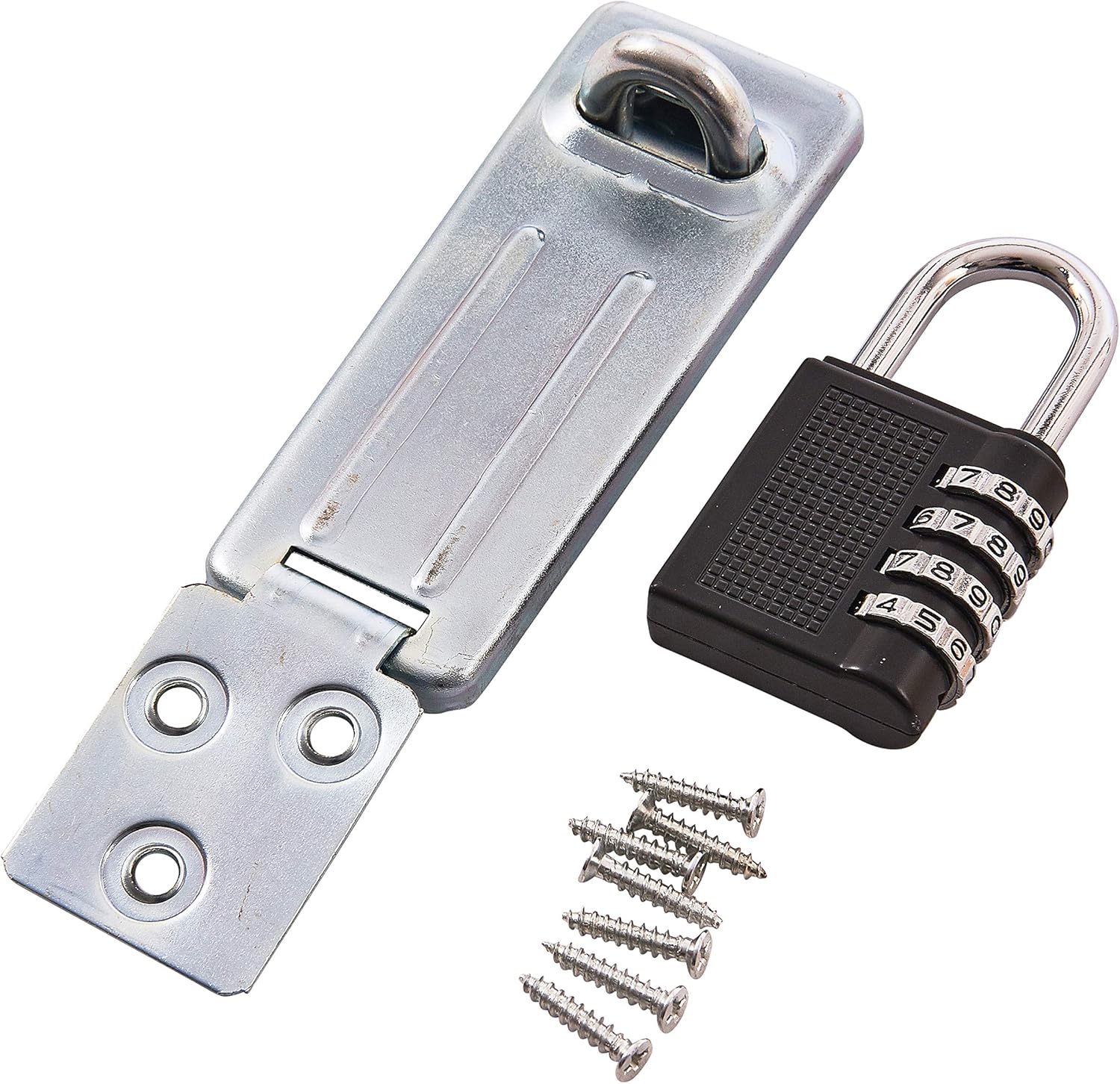 Amtech T2325 Combination Padlock and Hasp – BigaMart