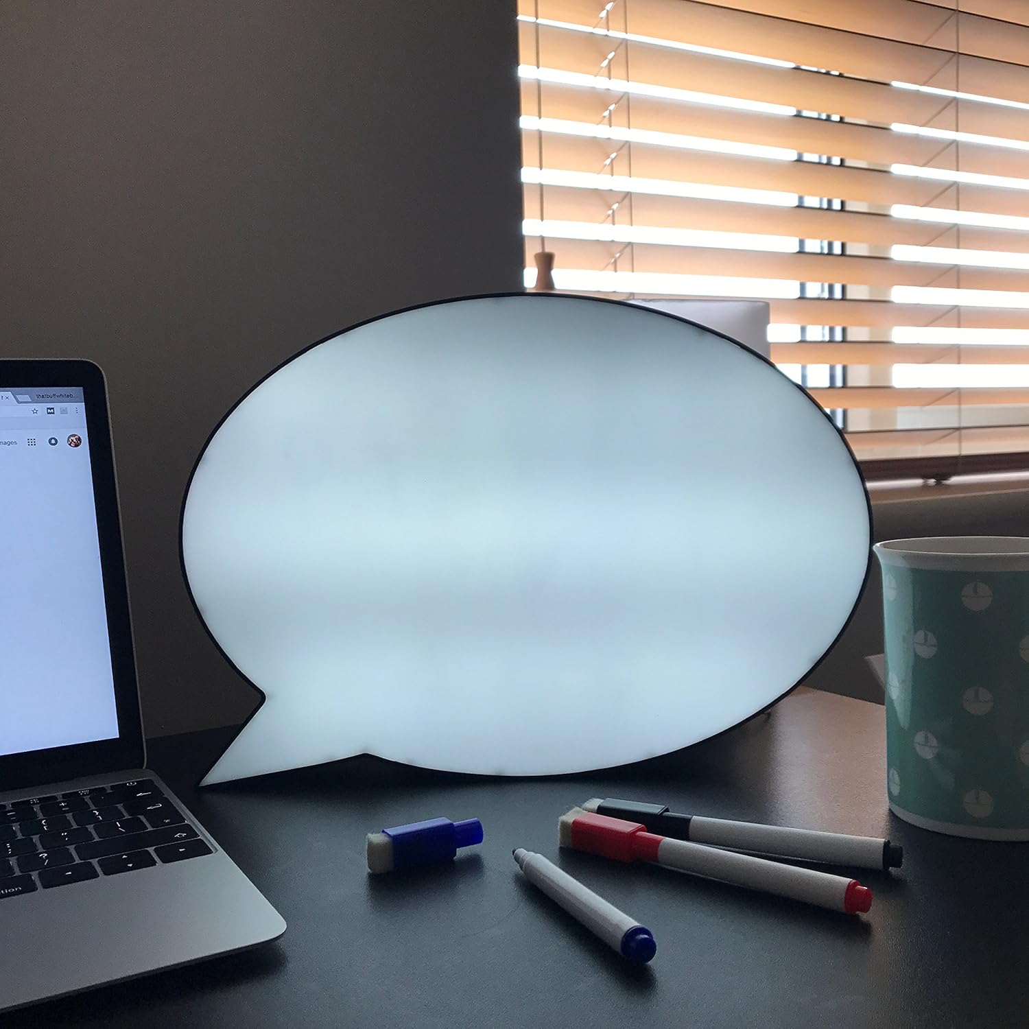 Speech Bubble Light Box Create Your own Message inc 3 Draw Write Easy ...