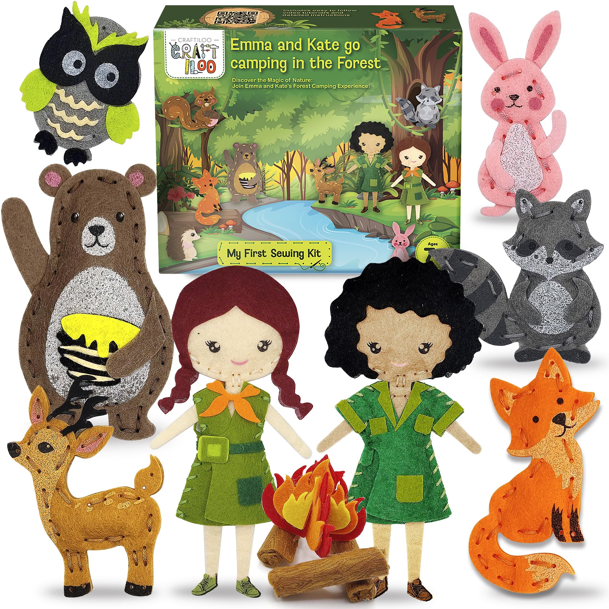 Mua CRAFTILOO Woodland Sewing Kit for Kids, Fun and Educational ...