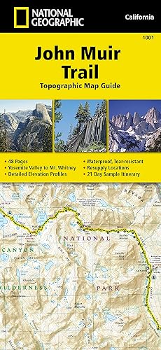 John Muir Trail Topographic Map Guide (National Geographic Topographic ...