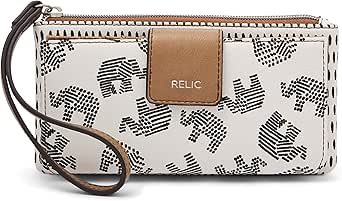 Relic by Fossil Women's Cameron Checkbook Wristlet Wallet Wallet, Color ...
