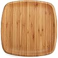 Amazon.com | Belari 10" Bamboo Plate Set - Bamboo Reusable Plates ...