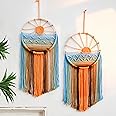 Amazon.com: 2 Pack Macrame Sun Wall Decor Hanging Tapestry Sunshine ...