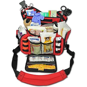 Amazon.com: Lightning X Stocked First Aid Trauma Tactical Sling Pack ...