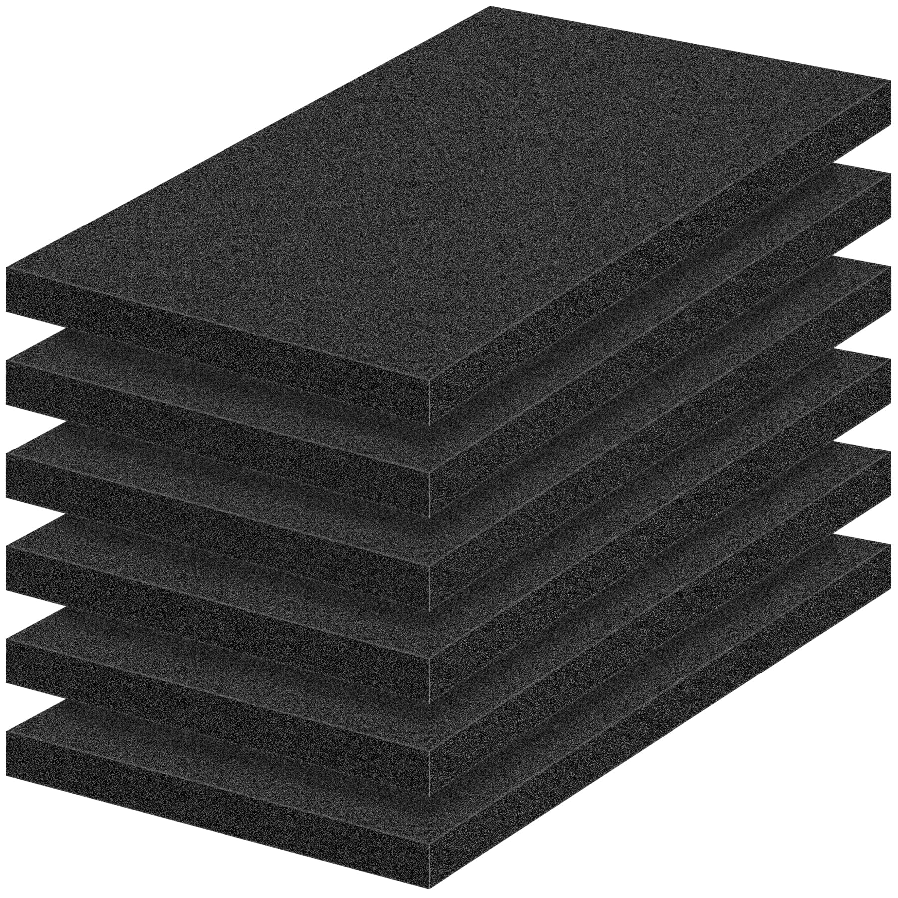6 PCS Polyurethane Foam Sheets 16" L x 12" W x 1" T Packing Foam ...