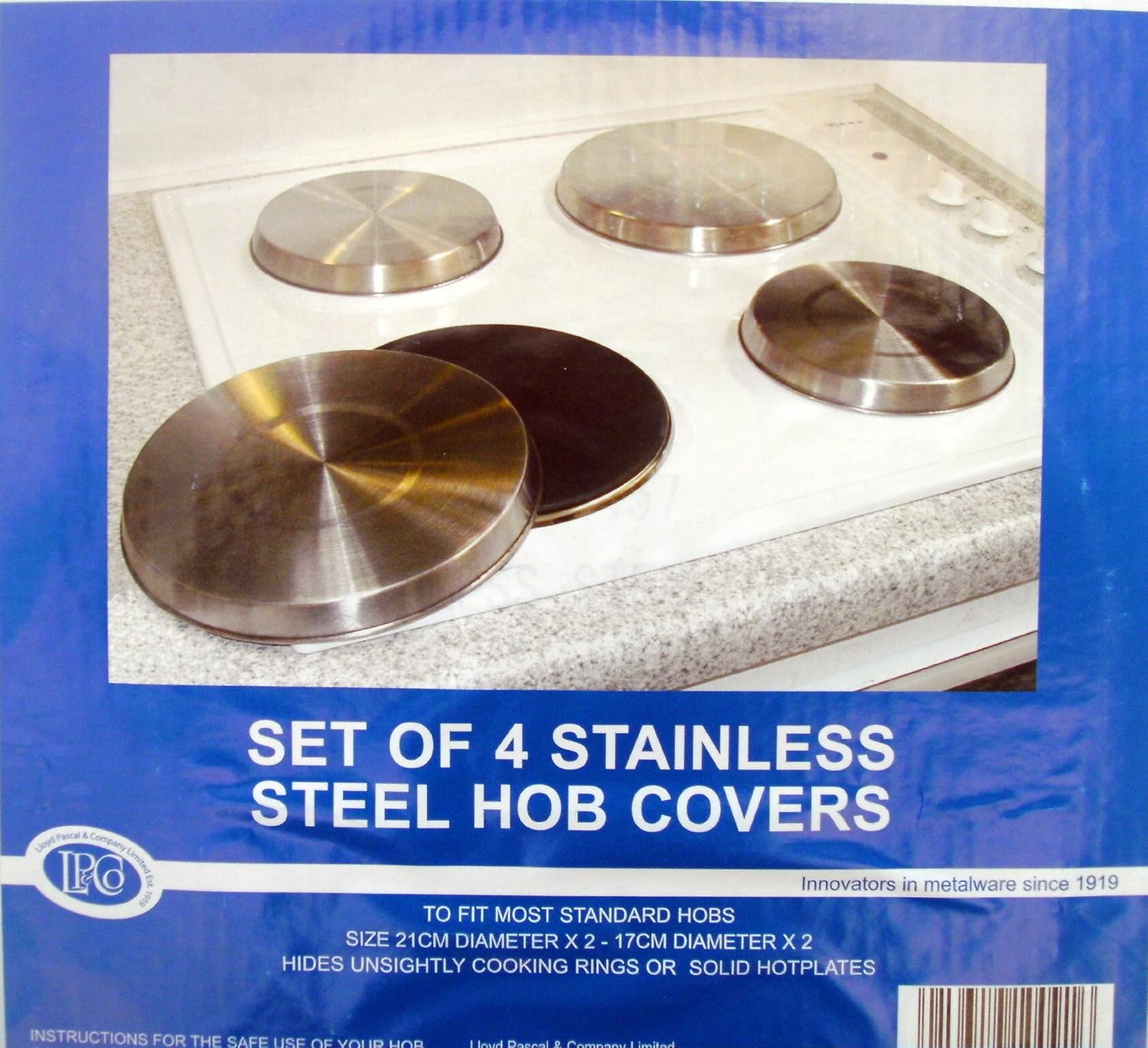 SET OF 4 STAINLESS STEEL OVEN HOB COVERS: Amazon.co.uk: Kitchen & Home