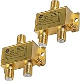 Amazon.com: GE Digital 2-Way Coaxial Cable Splitter, 2.5 GHz 5-2500 MHz ...