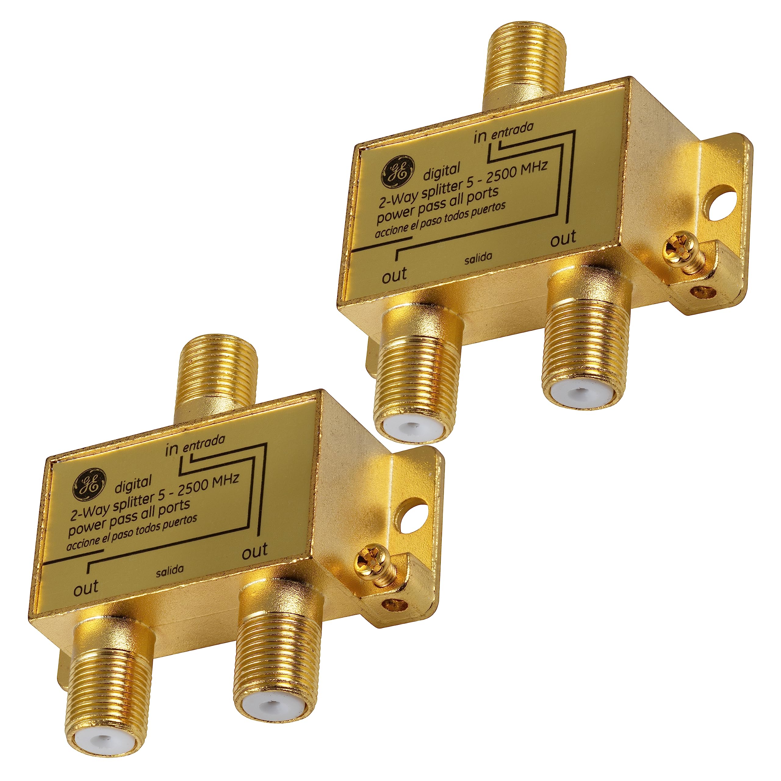Mua GE Digital 2-Way Coaxial Cable Splitter, 2.5 GHz 5-2500 MHz, RG6 ...