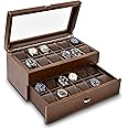 Amazon.com: TAWBURY Large Watch Box for Men – 24 Slot Watch Box ...