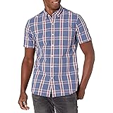 Amazon.com: Goodthreads Men's Slim-Fit Short-Sleeve Printed Poplin ...