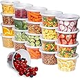 Amazon.com: Safeware 16oz [24 Sets] Deli Plastic Food Storage ...