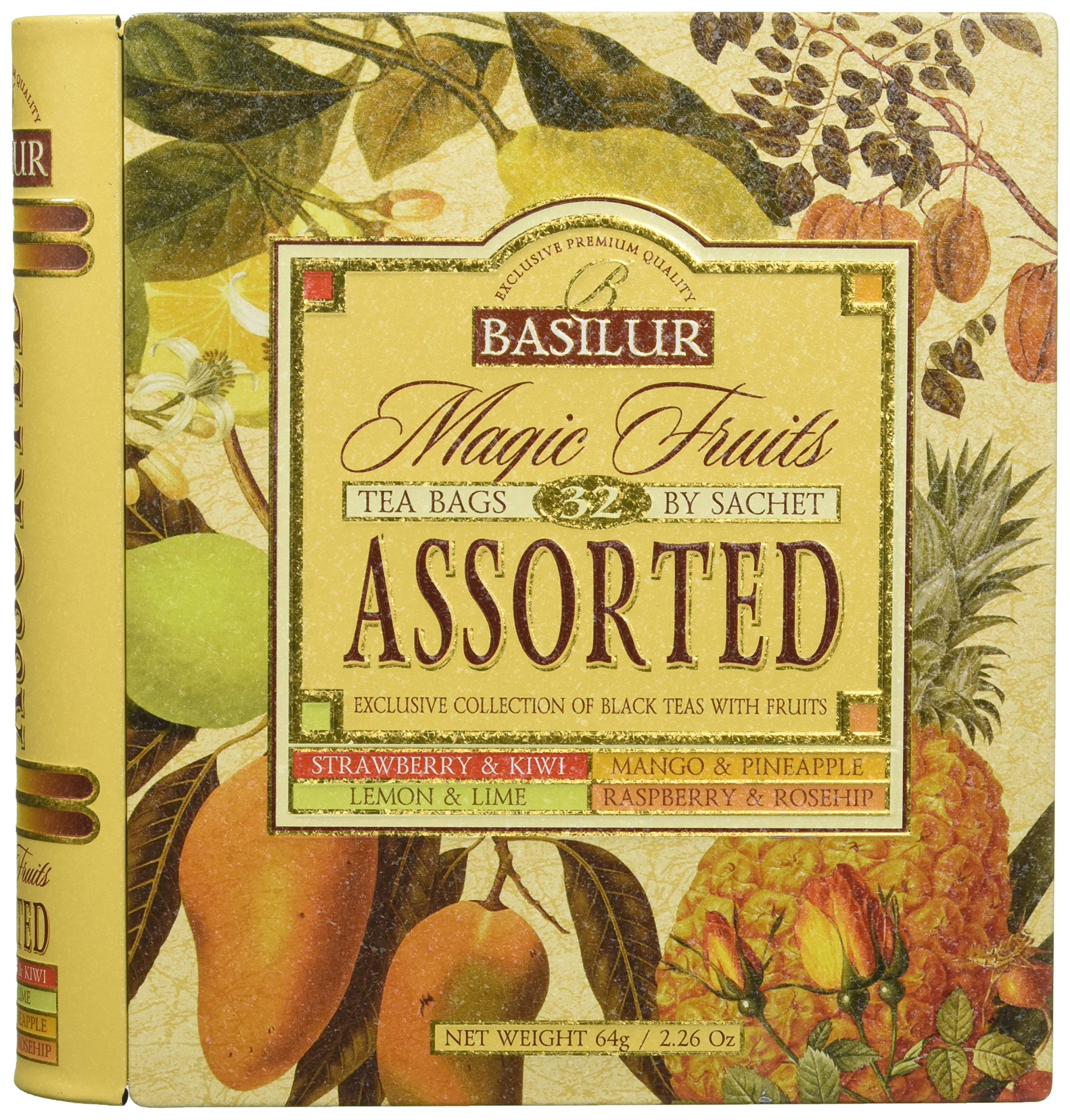 Amazon.com : Basilur Gift Tea Set "Tea Book # 3" /Thin metal 100 ...