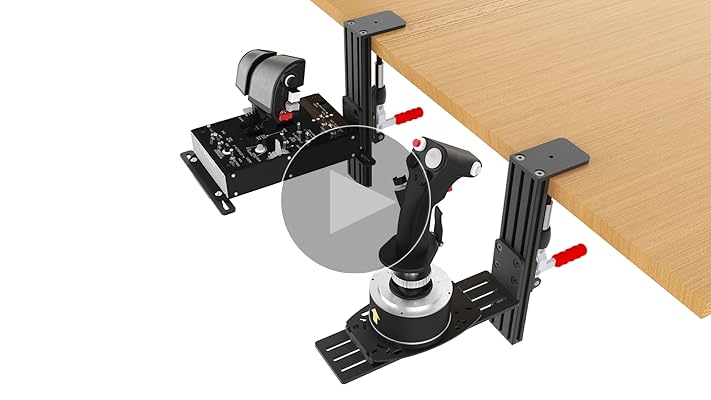 Mua Hikig 2 Set Hotas Desk Mount, Joystick Desk Mount For PC Flight ...
