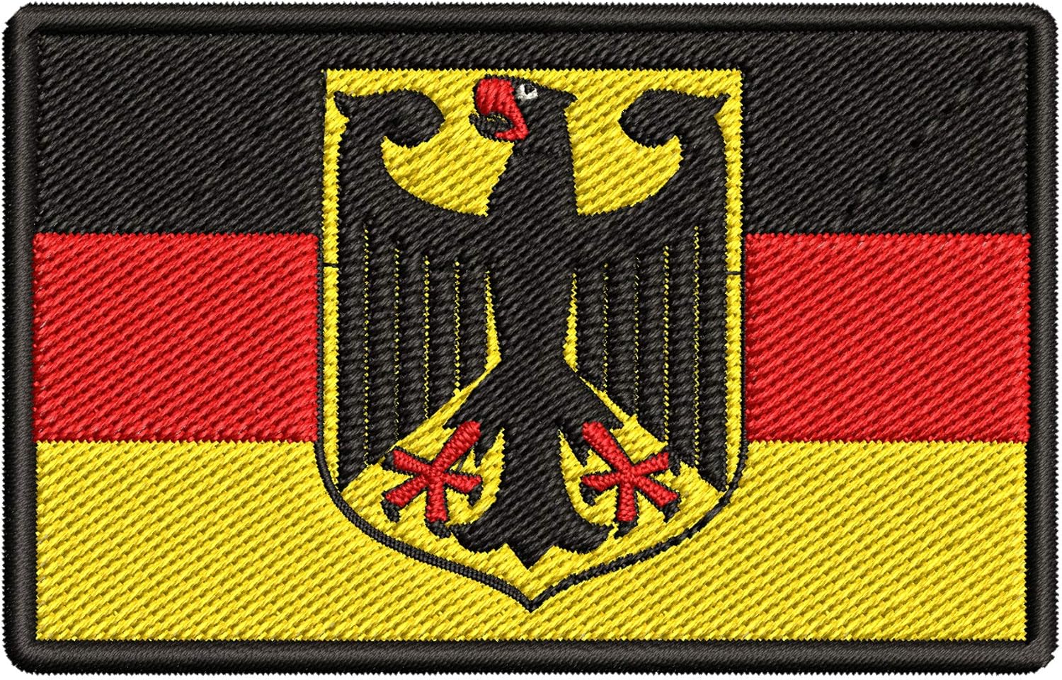 Amazon.com: German Flag 3.75" Embroidered Premium Patch DIY Iron-on or ...