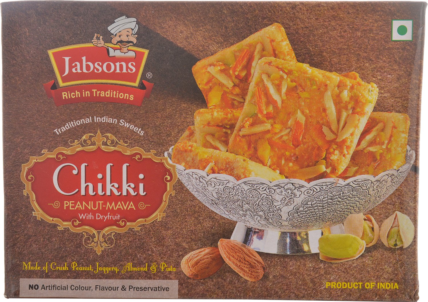 Jabsons Chikki Peanut Crush [Mawa Chikki] 200gm: Amazon.in: Grocery ...