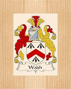 Amazon.com - Carpe Diem Designs Walsh Coat of Arms/Walsh Family Crest ...