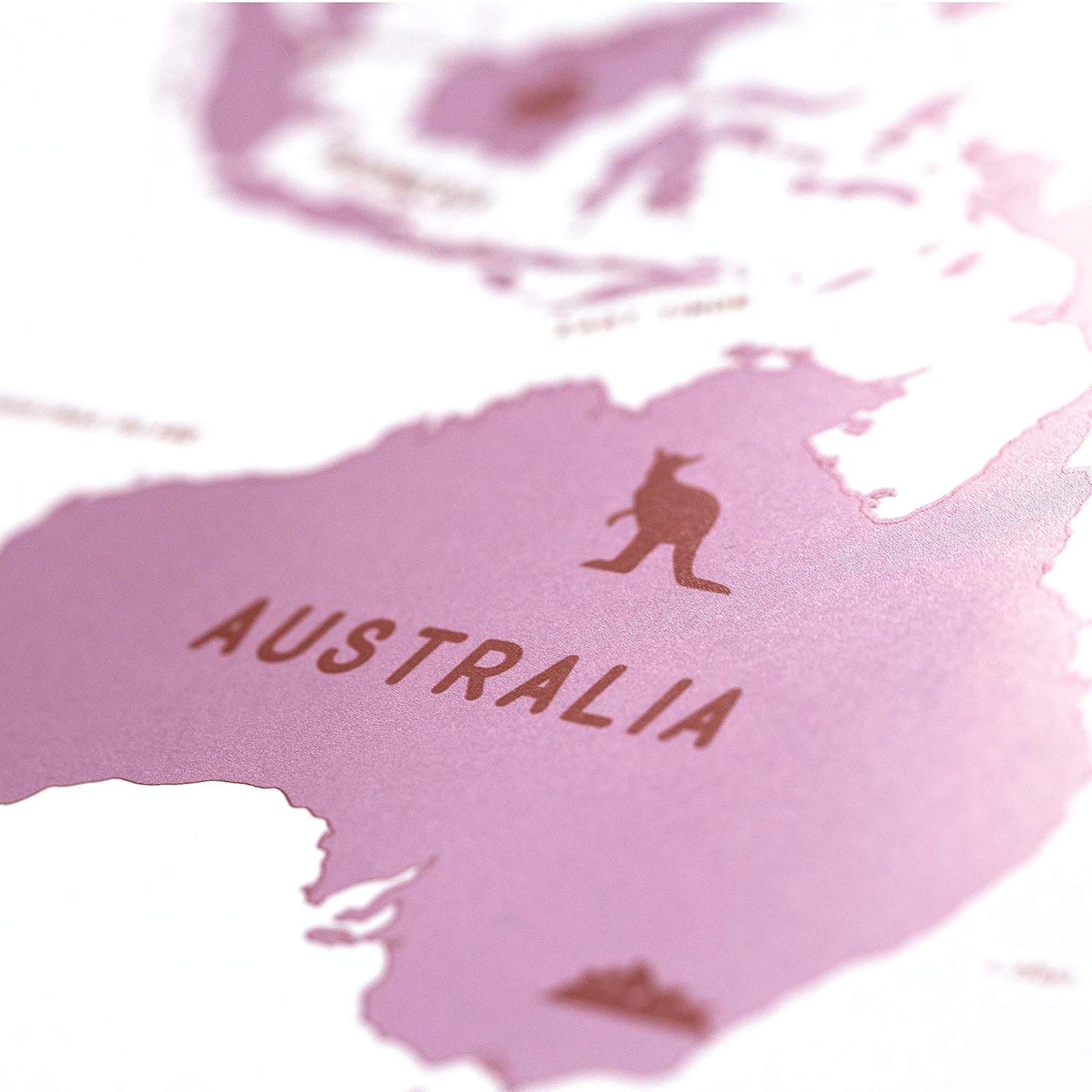 Scratch-Off Travel Map Mappamondo 80 x 40 cm Mappa da Grattare Mondo ...