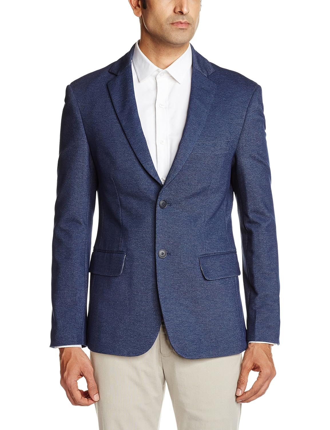 Buy Arrow Newyork Men's Slim Fit Blazer (8907163679376_ABPY9760_46_Blue ...