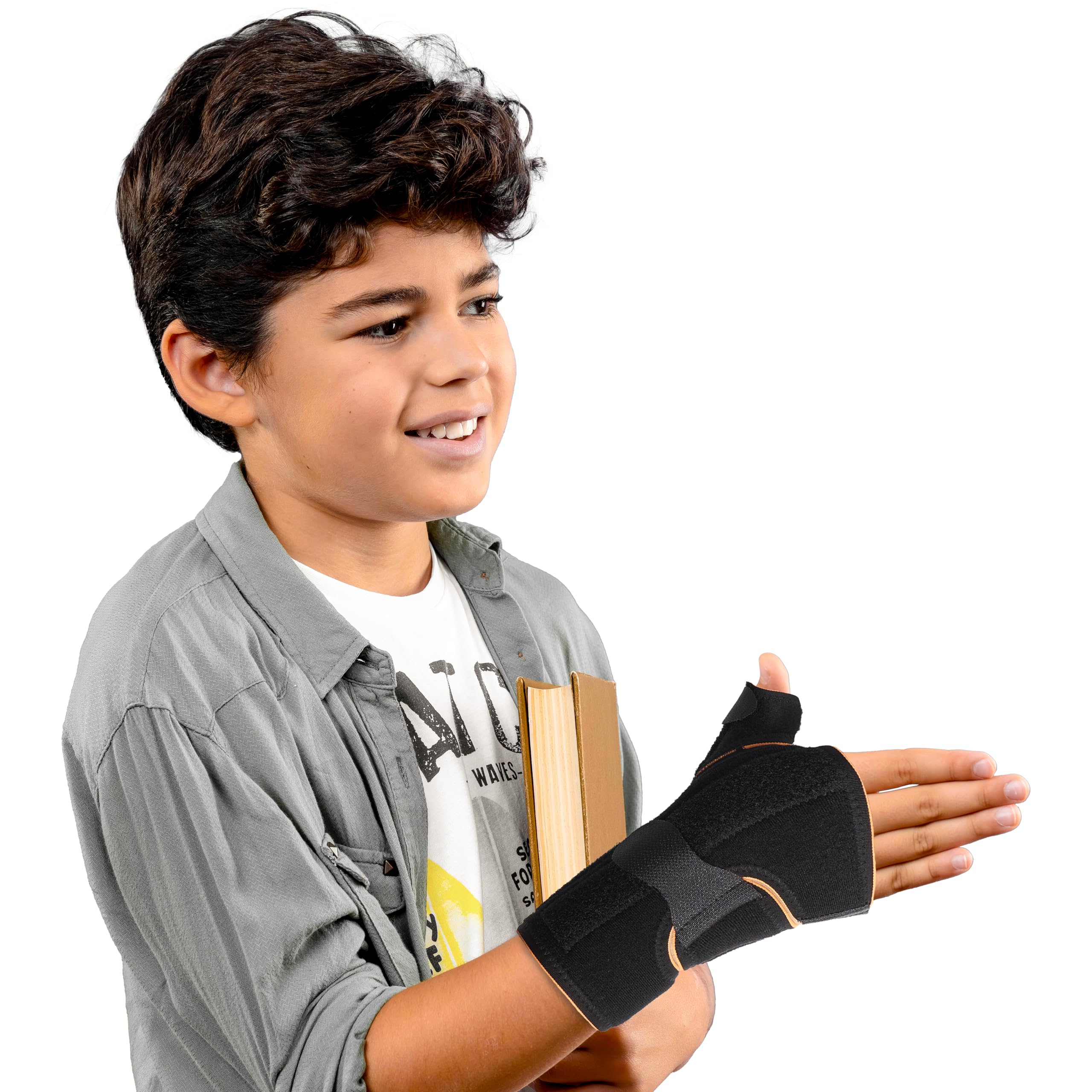 Pucka Pediatric Wrist Splint for Kids - Left & Right Hand Brace, Thumb ...