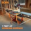Bora Portamate Miter Saw Stand Work Station 400 Lbs Max Weight Portable ...