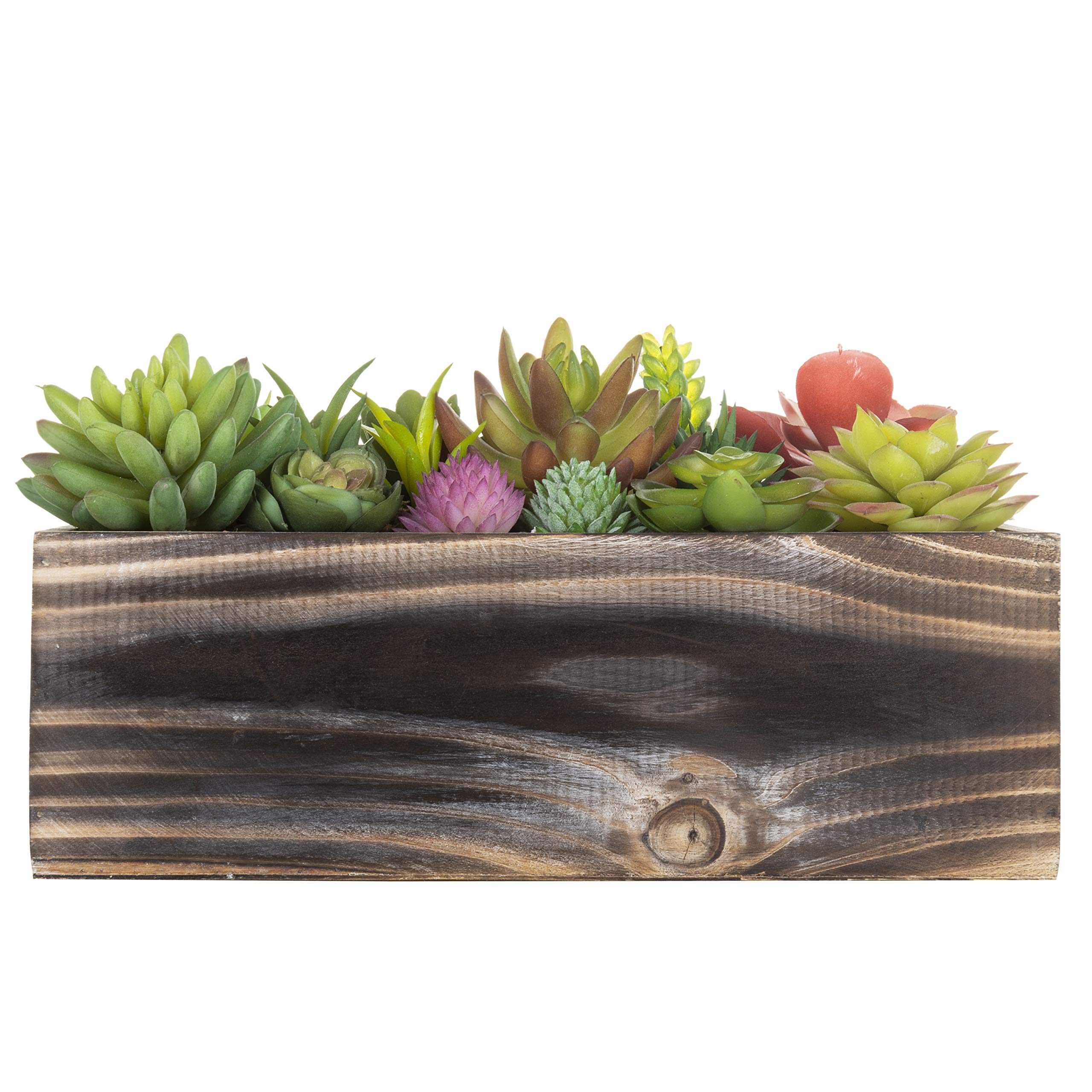 MyGift 12-Inch Artificial Mixed Succulent Plants Arrangement in ...