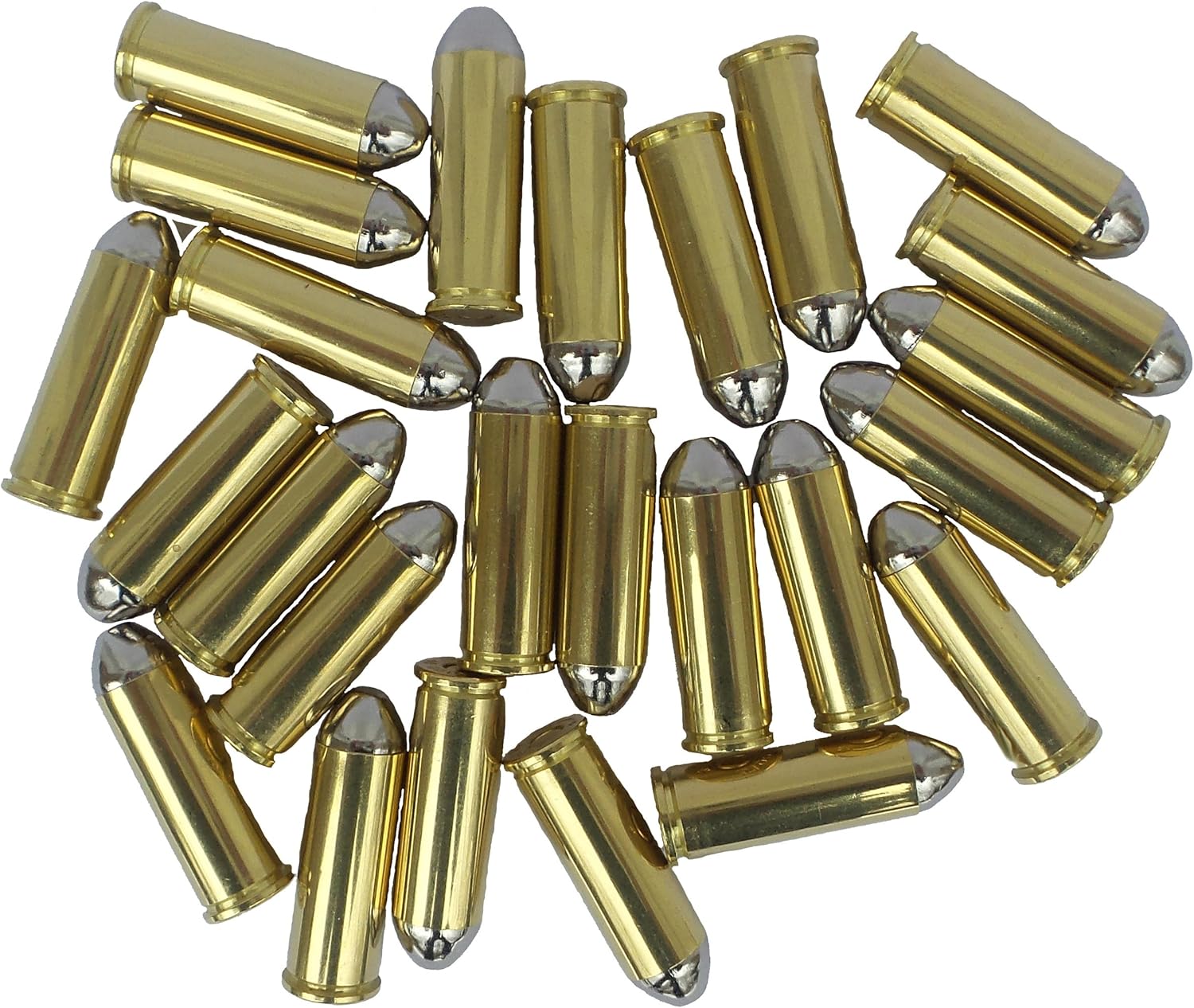 Denix 25 Dummy Rounds Solid Metal Display Pieces, Ammunition & Magazine ...
