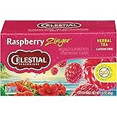 Amazon.com : Celestial Seasonings Raspberry Zinger Herbal Tea, Caffeine ...